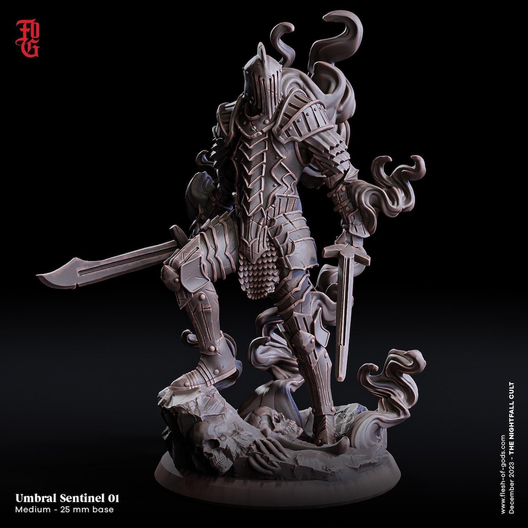 D&D Echo Knight / Eldritch Shadow Fighter | RPG Model | Umbral Sentinel ...