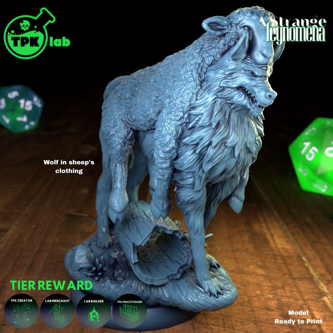 Dandd Wolf In Sheeps Clothing Rpg Model By Tpk Lab Etsy