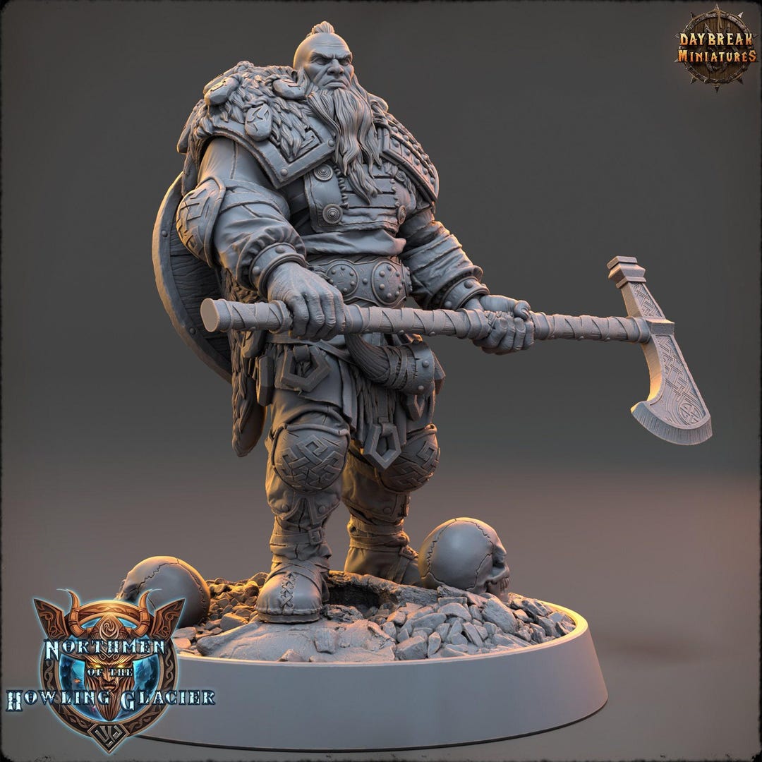 D&D Viking With Greataxe | RPG Model | Erik the Great | by Daybreak ...