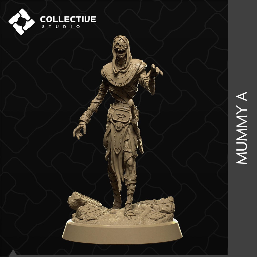 D&D Mummified Egyptian Soldier | RPG Model | Mummy | by Collective ...