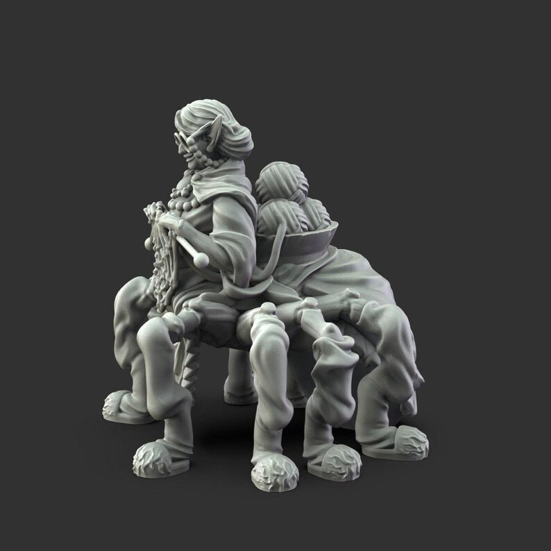 D&D Old Grandma Drider | RPG Model | Nana Drider | by Printed Obsession ...