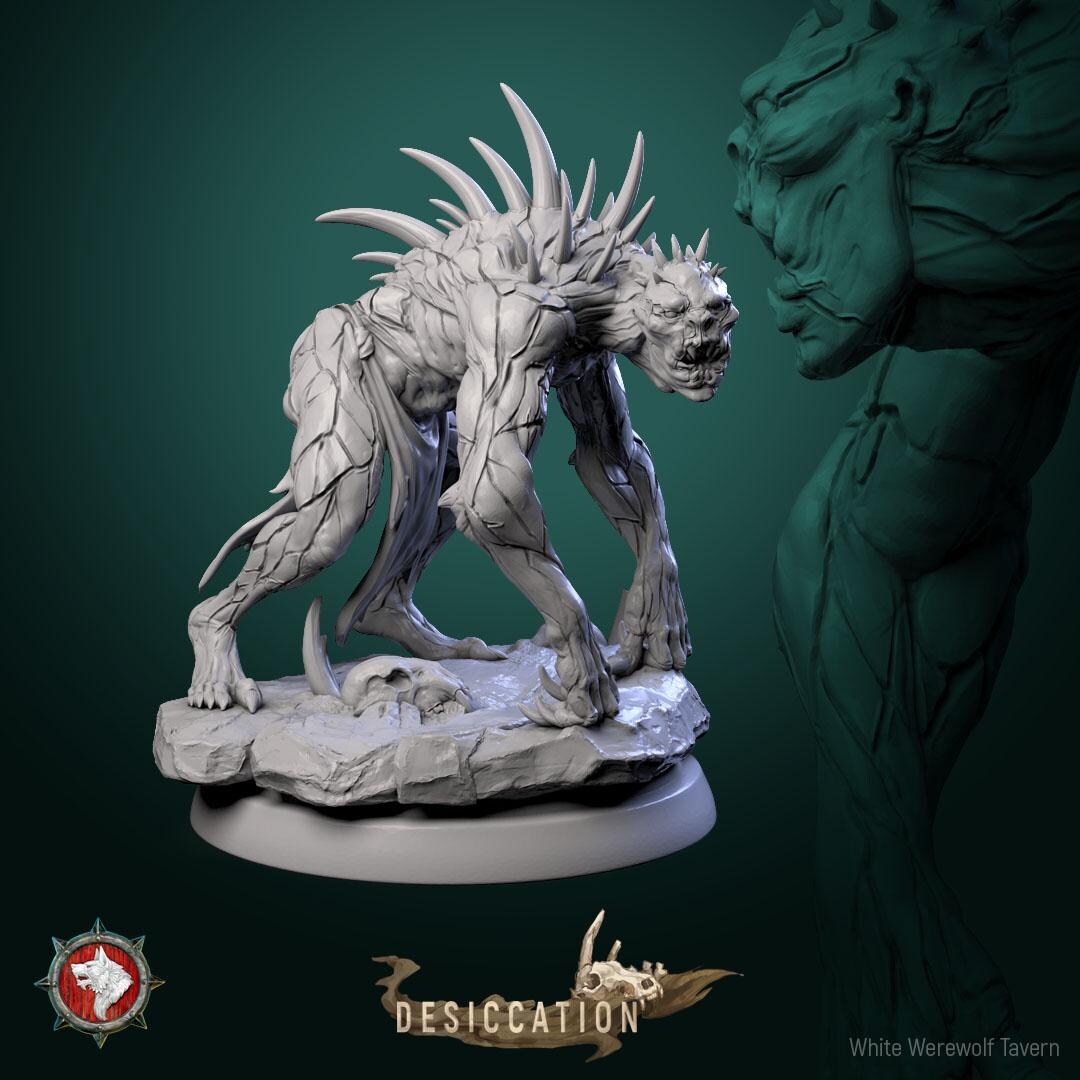 D&D Abyss Ghoul Stalker | RPG Model | Dustblight V1 by White Werewolf ...