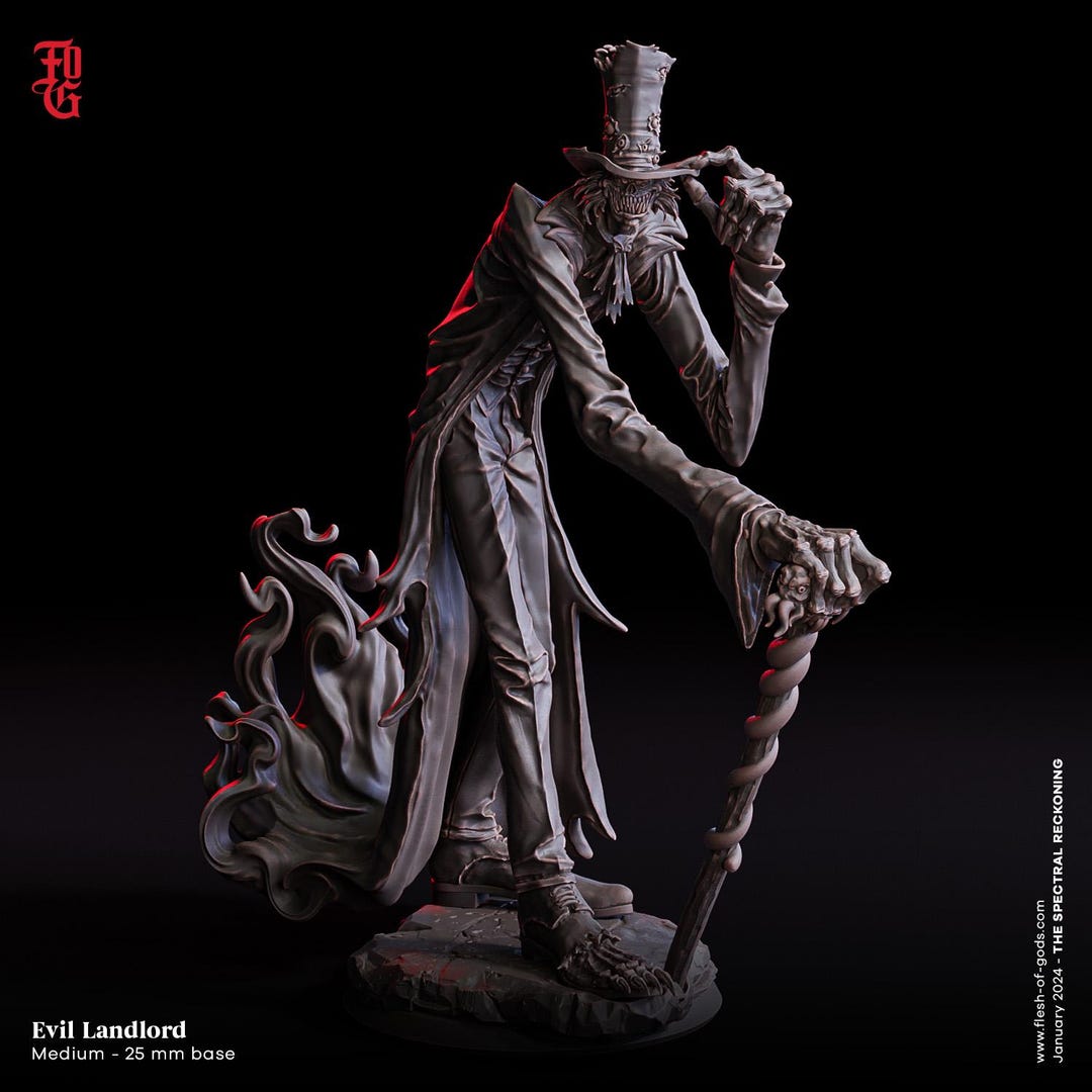 D&D Demon Trickster God RPG Model Evil Landlord by Flesh of Gods - Etsy