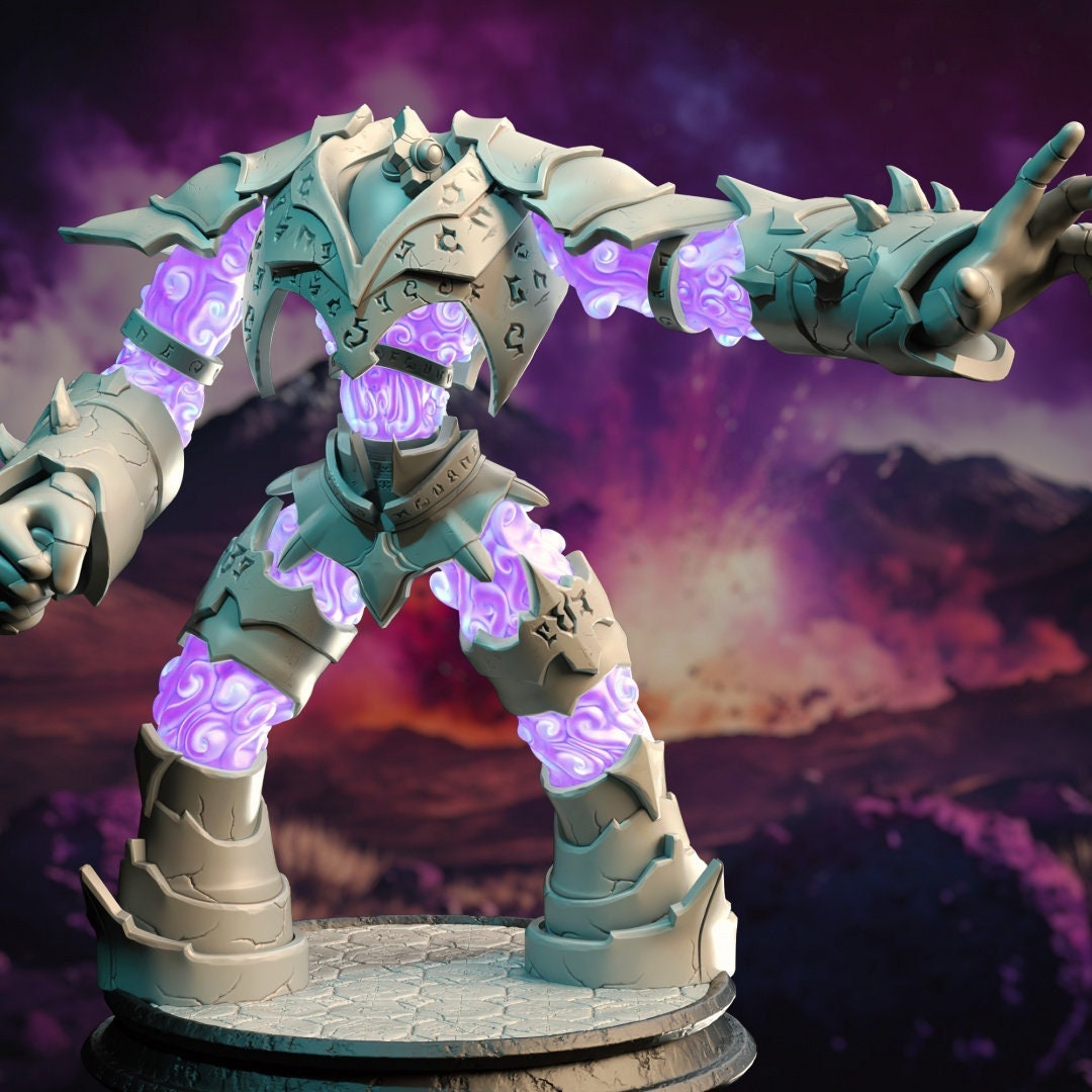 D&D Arcane Rune Golem RPG Model Orodvylian Vanguard Arcane Golem by DM ...