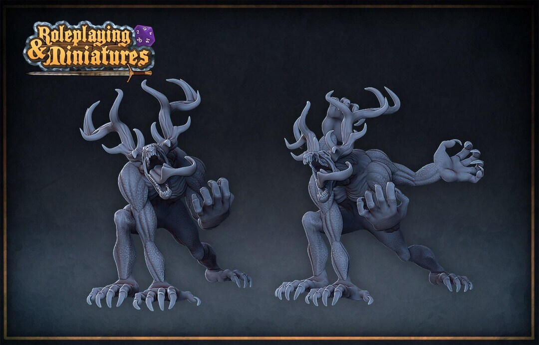 D&D Wendigo | RPG Model | Wendigo by Roleplaying + Miniatures - Etsy