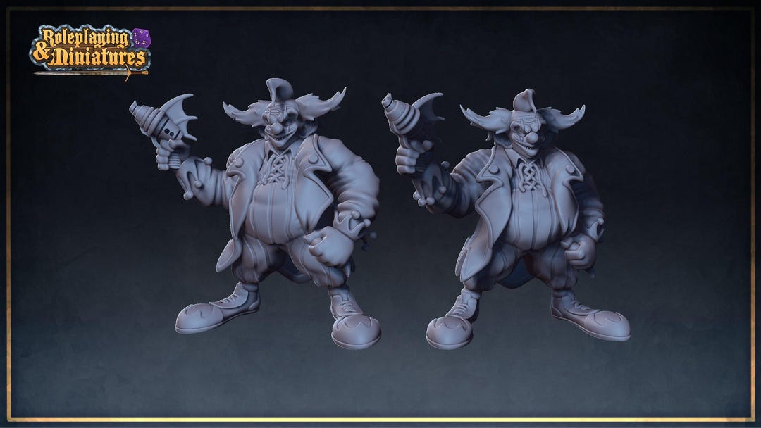 Cyberpunk Bozo Clown Ganger | RPG Model | Space Clown | by Roleplaying ...