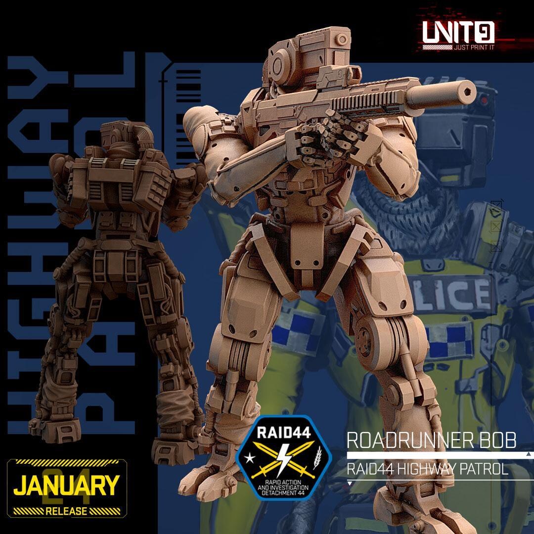 Cyberpunk Police Heavy Assault Drone | RPG Model | Roadrunner Bob by ...