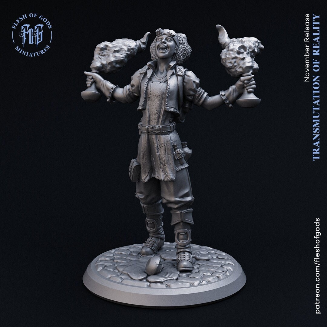 D&D Female Alchemist / Human Hero Miniature RPG Model Bryta From the ...