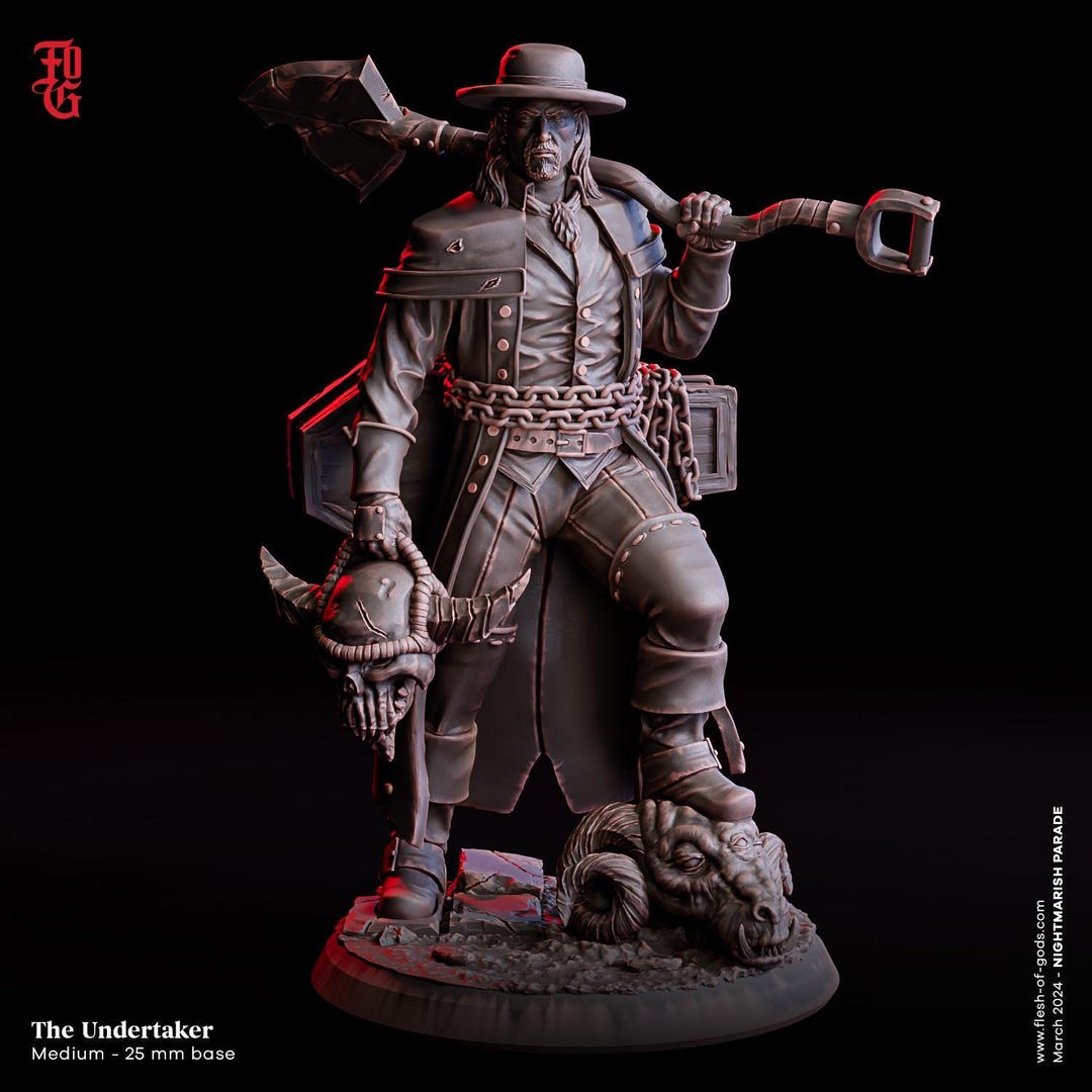 D&D Undertaker Blood Hunter | RPG Model | Undertaker by Flesh of Gods ...