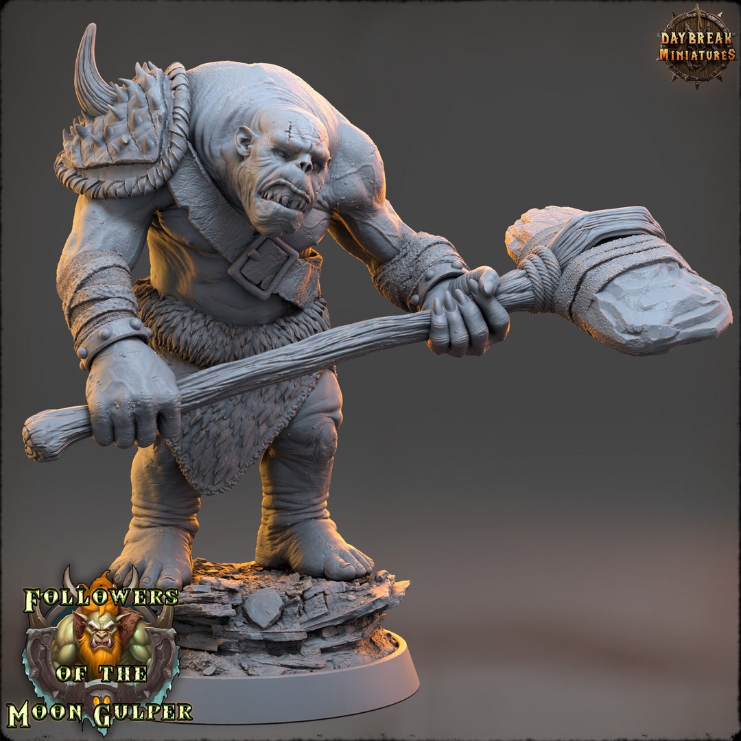 D&D Primitive Greataxe Troll RPG Model Zabadan Moshbreaker by Daybreak ...