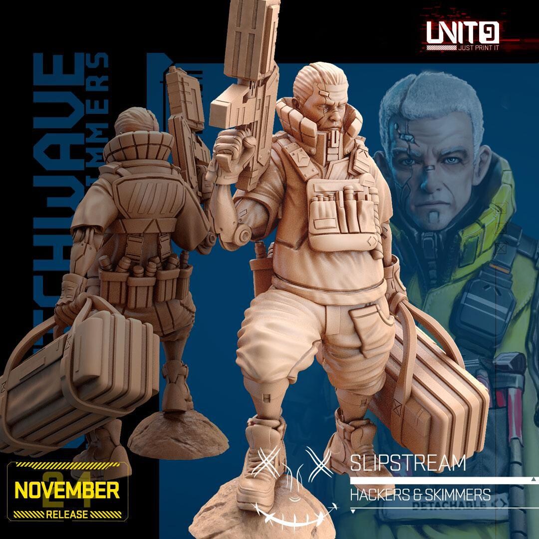 Cyberpunk Badlands Gunner With Case | RPG Model | Slipstream by Unit9 ...