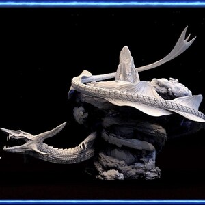 D&D Mutated Giant Snake RPG Model Skyfall Serpent by Mini Monster ...