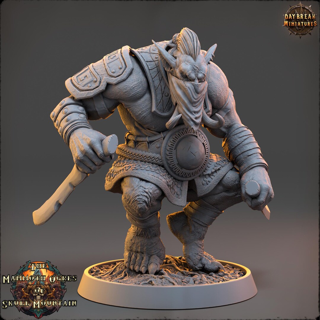 D&D Ogre Assassin With Bone Daggers | RPG Model | Stabber Talarius | by ...