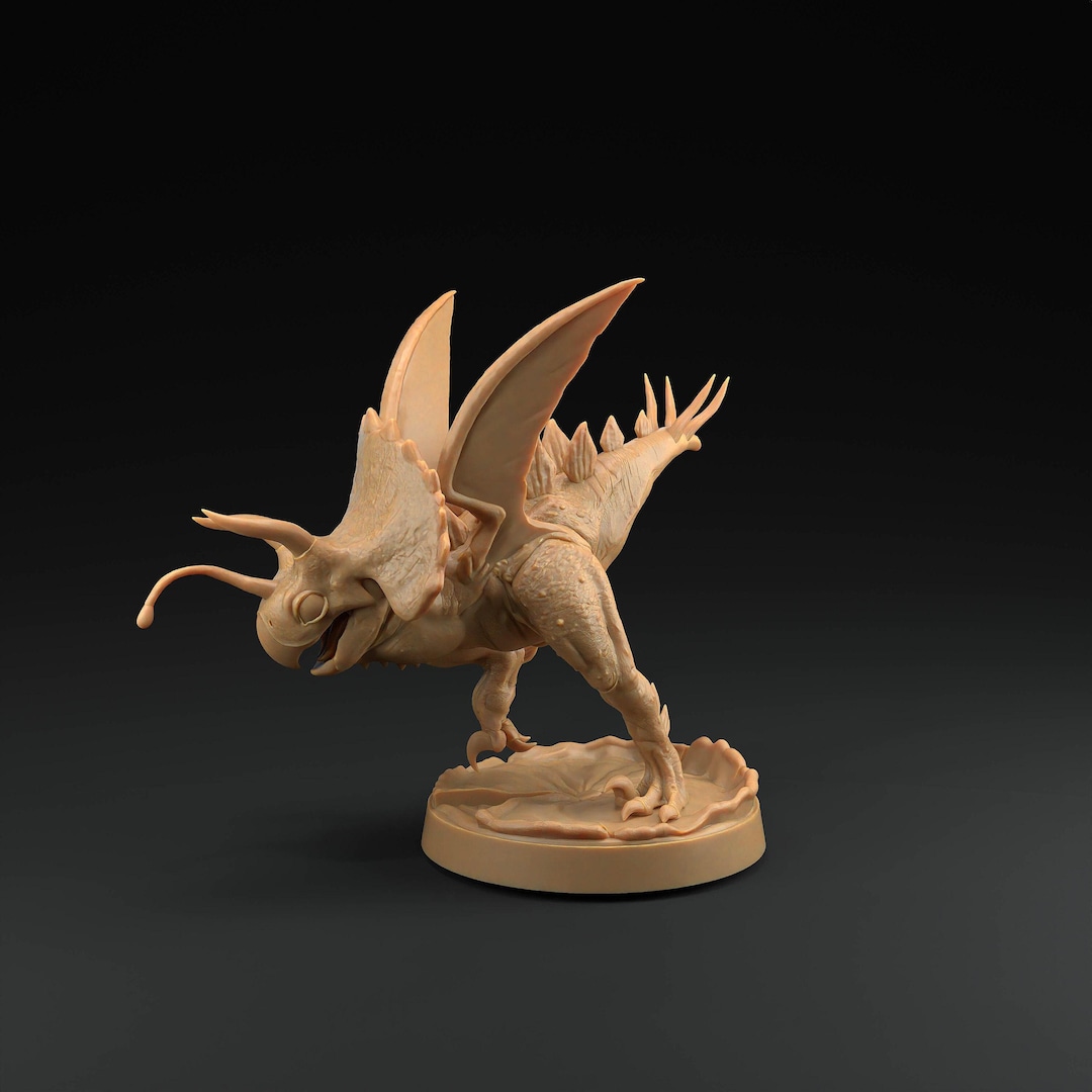D&D Triceratops Raptor Familiar | RPG Model | Hoppersaurus | by Dragon ...