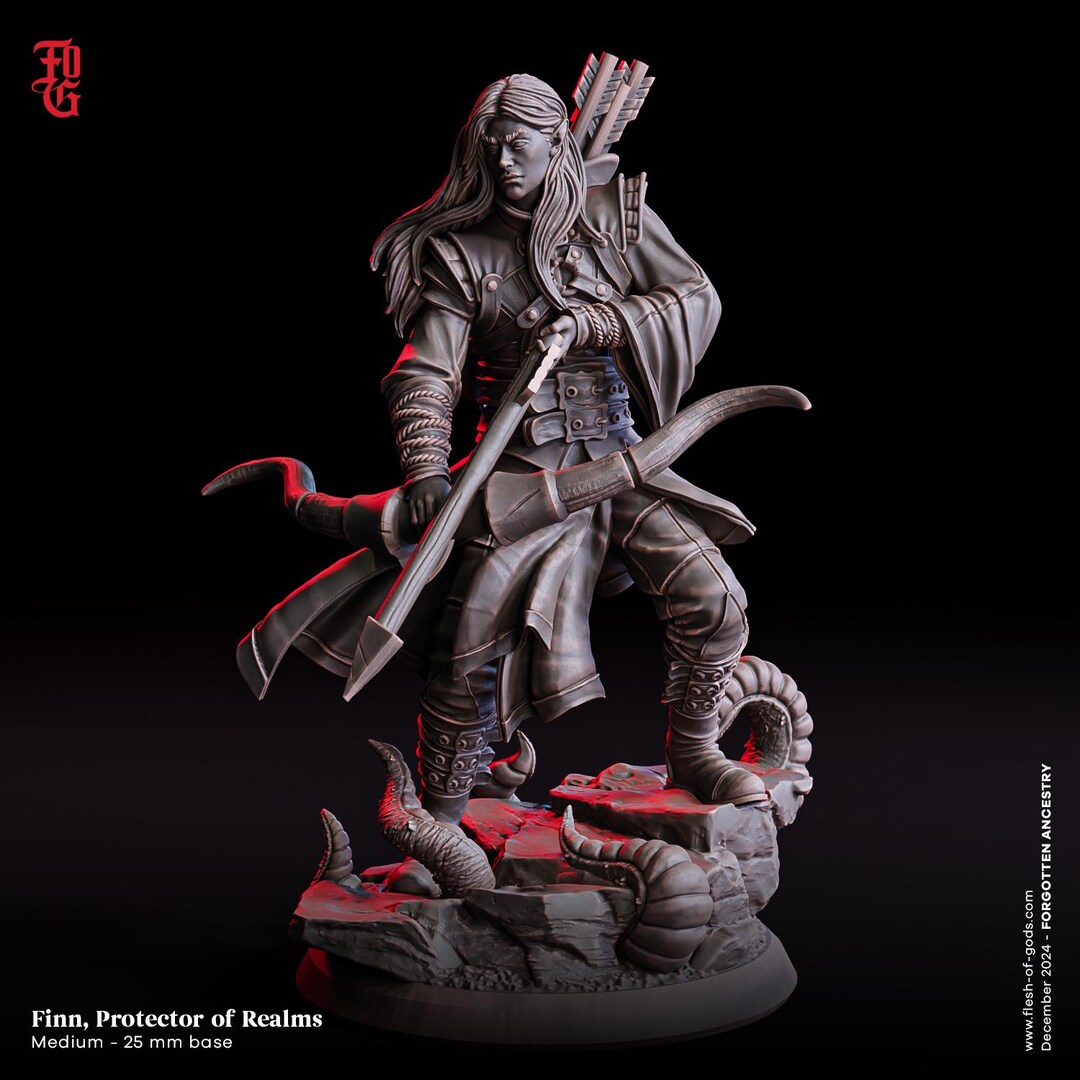D&D Elf Gloom Stalker Ranger / Eldritch Bowlock | RPG Model | Finn ...