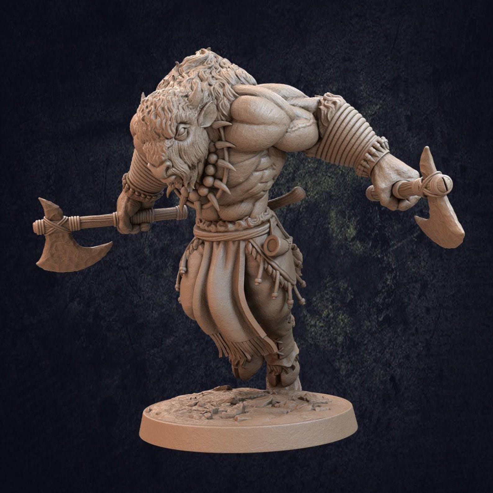 D&D Minotaur / Bison / Moose / Elk Warrior | RPG Model | Menotaurs by ...