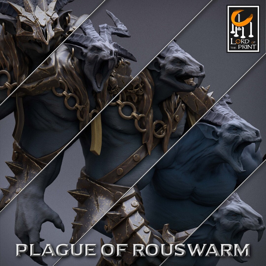 D&D Ratfolk Psycho Barbarians RPG Model Rouswarm Ratfolk Heavy Rats by ...