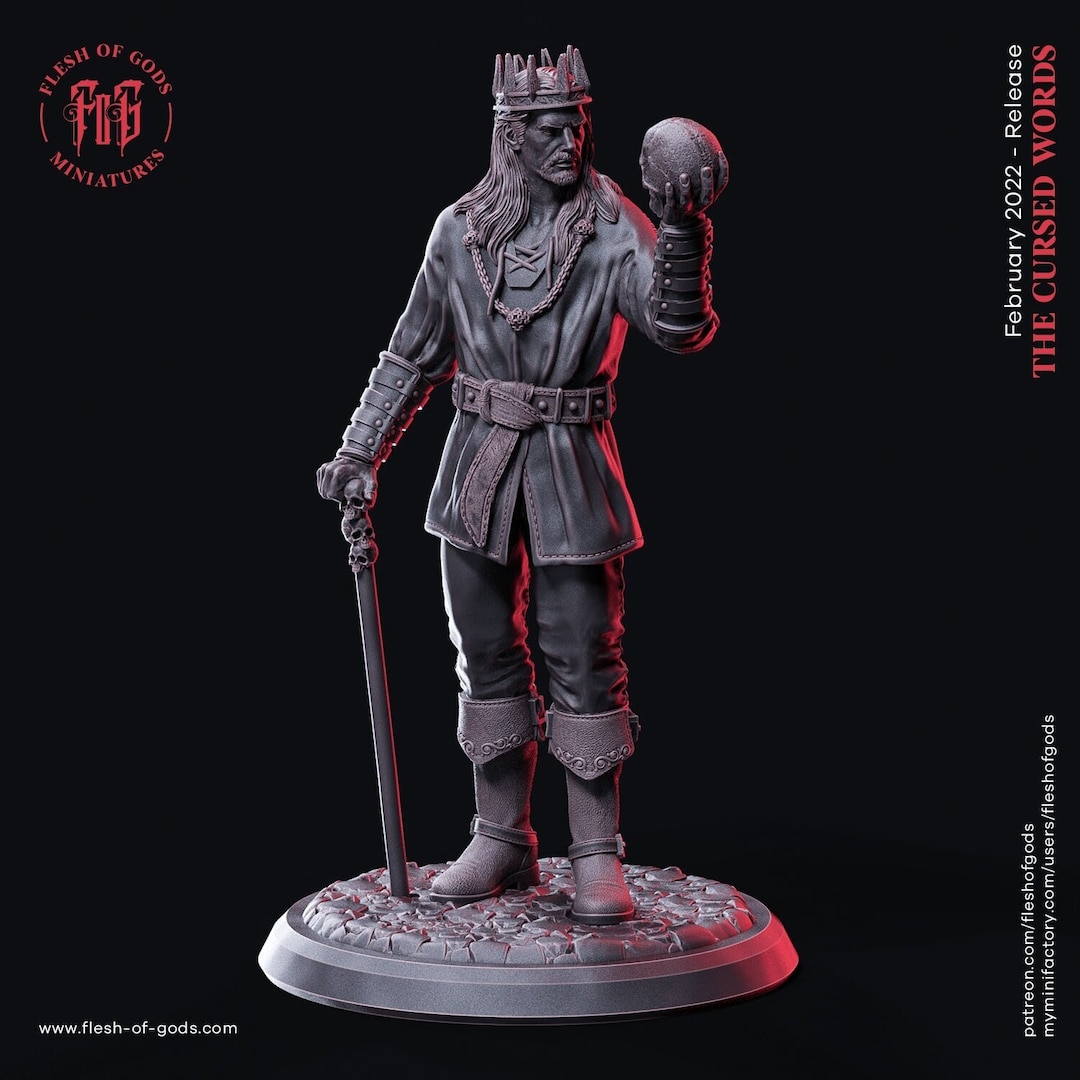 D&D Dark King / Noble Rogue RPG Model Shady Noble by Flesh of Gods - Etsy