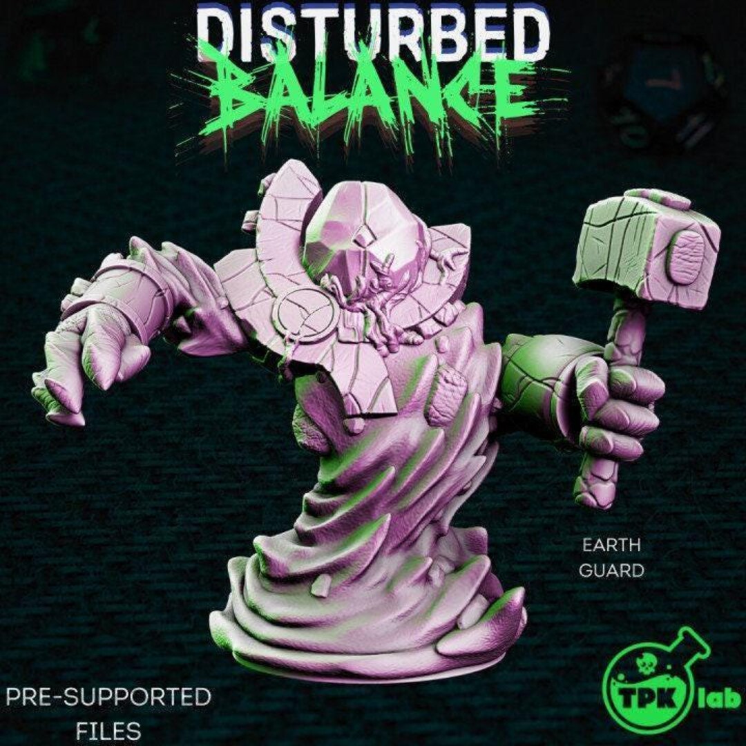 D&D Earth Elemental Guard | RPG Model | by TPK LAB - Etsy