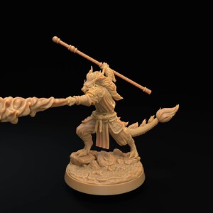 D&D Dragonborn Elemental Monk | RPG Model | by Dragon Trappers Lodge - Etsy