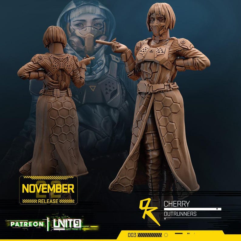 Cyberpunk Kiwi - Female Street Netrunner / Fixer | RPG Model | Cherry ...