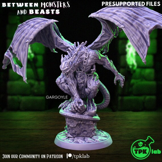 D&D Vampiric Gargoyle RPG Model by TPK LAB - Etsy