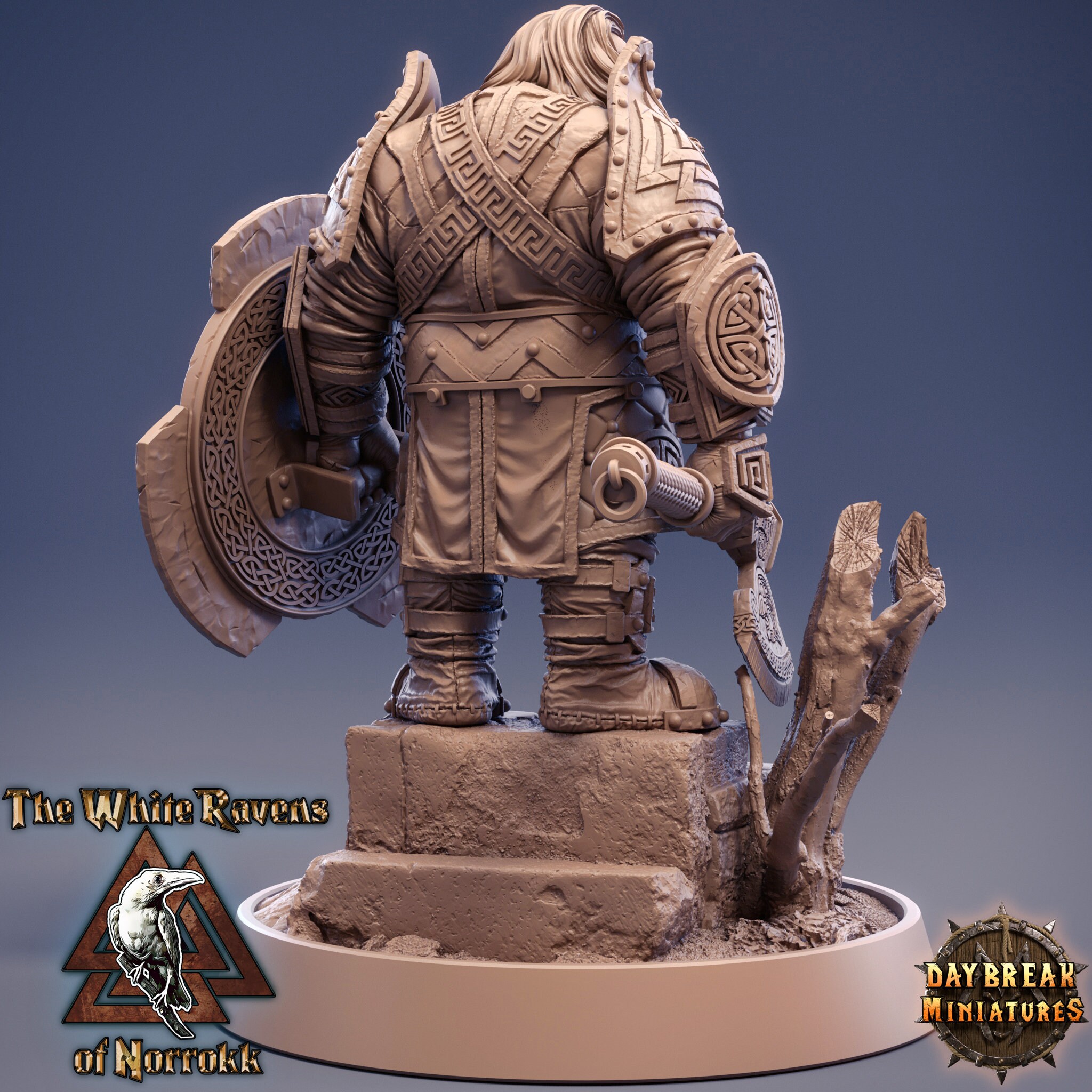 D&D Dwarf Barbarian RPG Model High Thane Ragnar Stoner by - Etsy