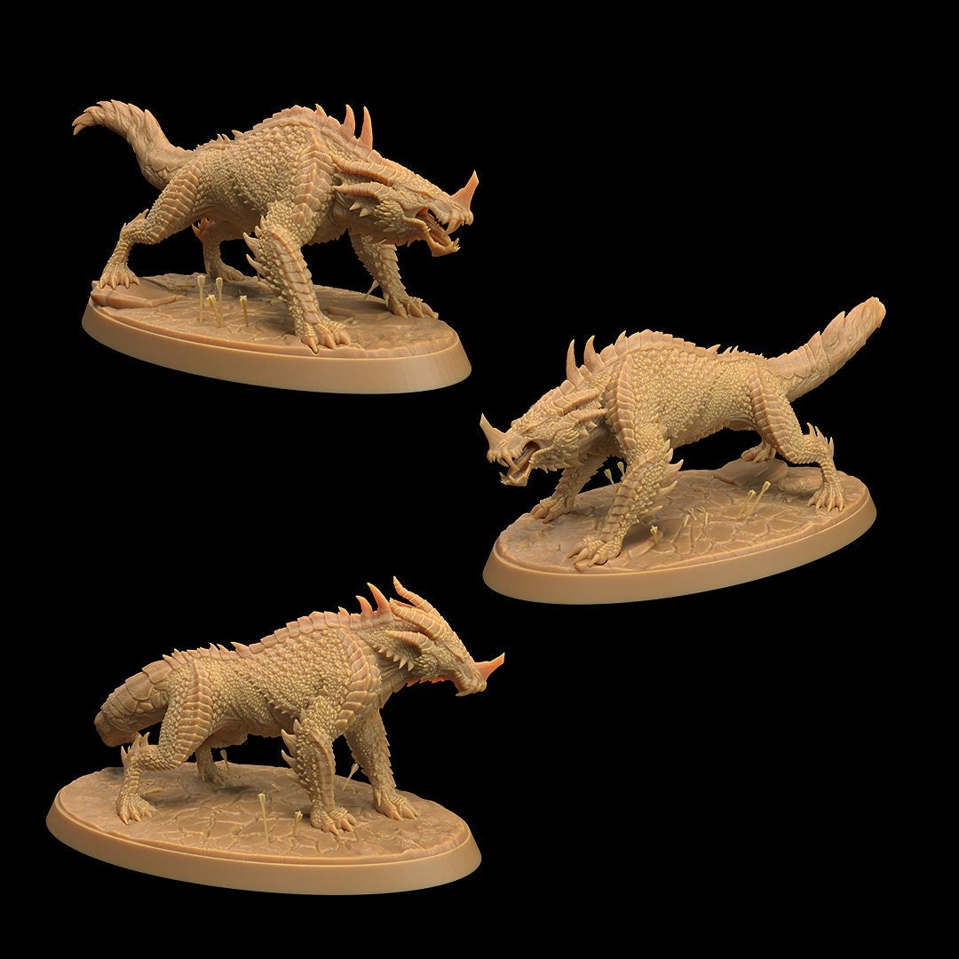 D&D War Drakes / Wingless Dragons RPG Model War Drakes by Dragon ...