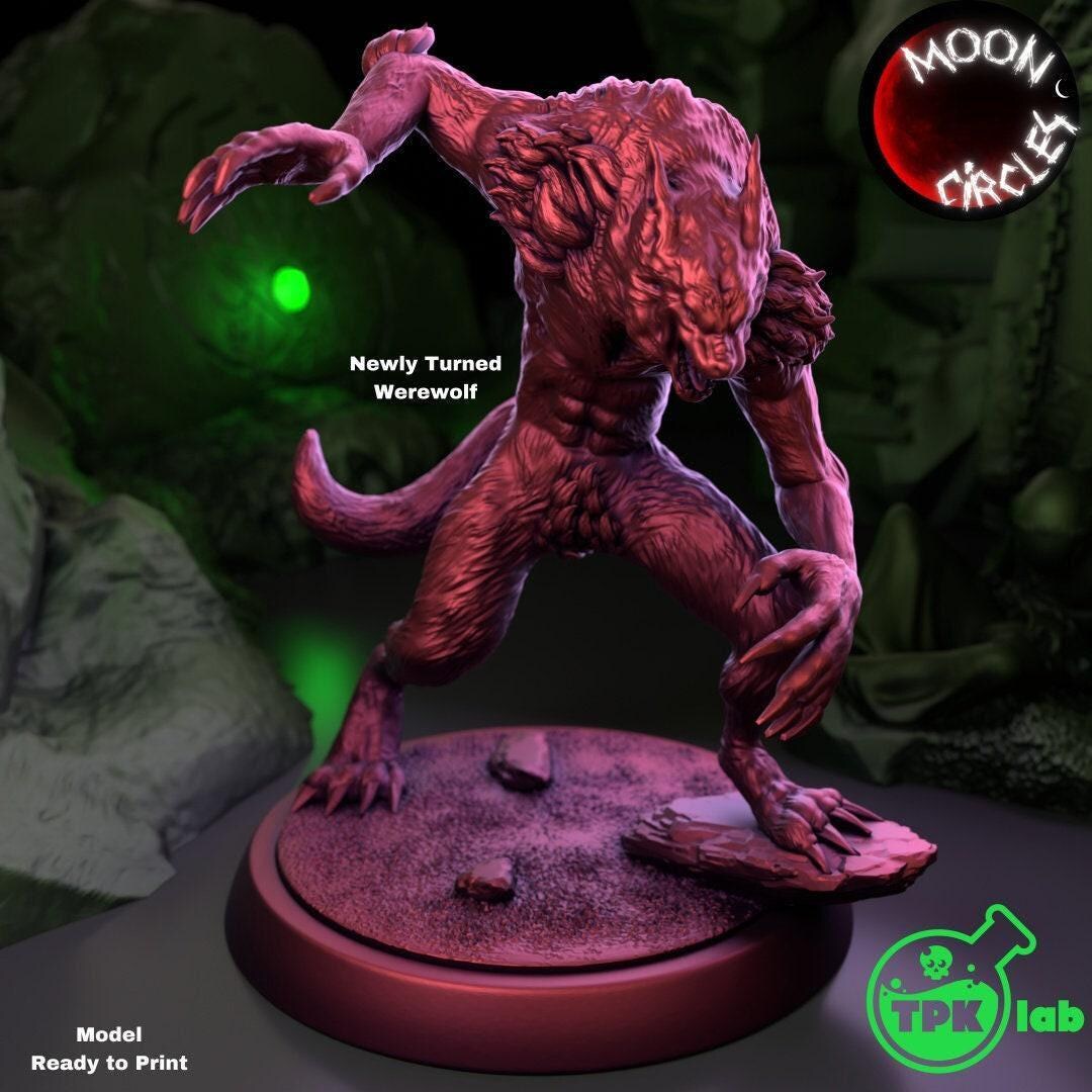 D&D Werewolf Newly Turned | RPG Model | by TPK LAB - Etsy