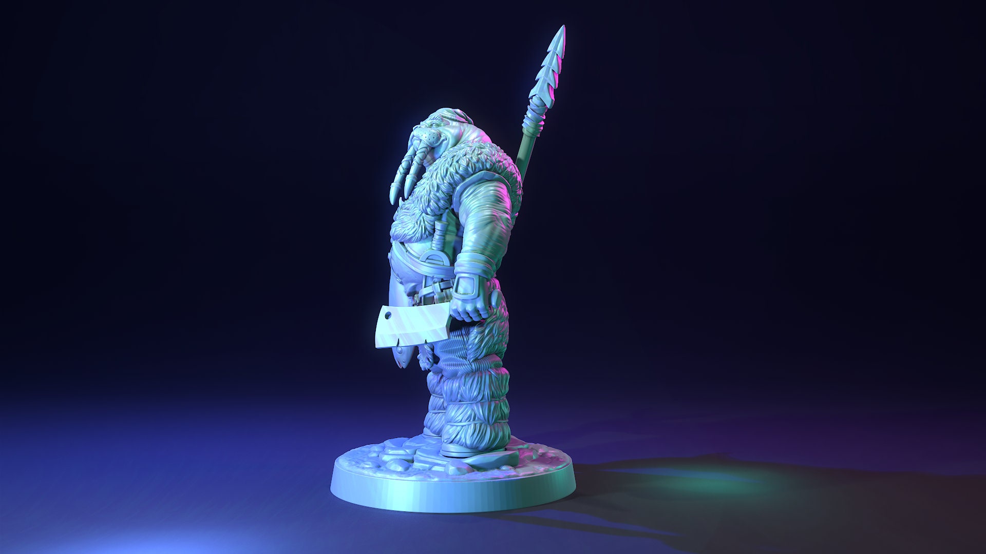 D&D Walrus / Humanoid RPG Model Walrus Man by Dragon - Etsy