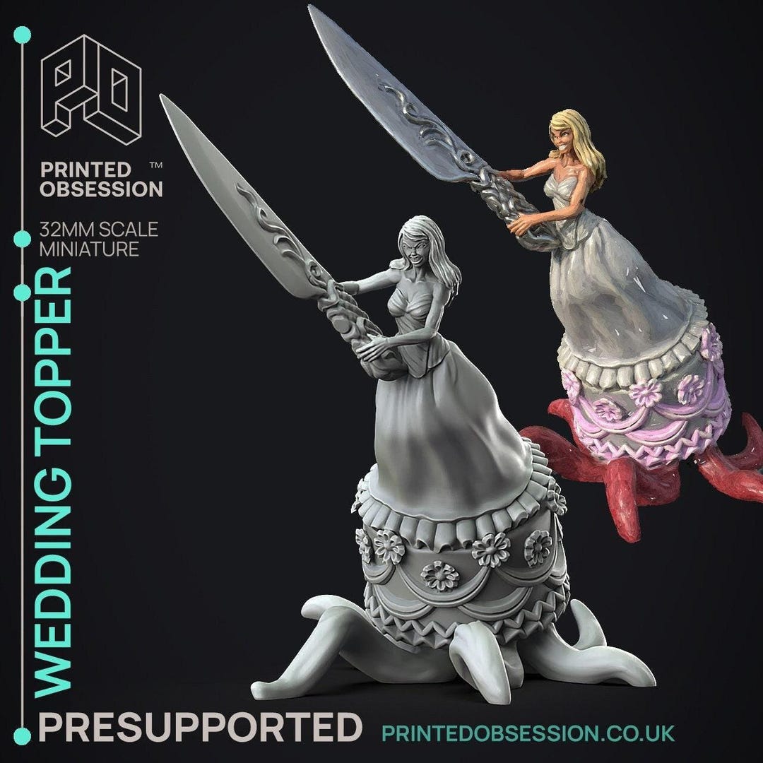 D&D Animated Wedding Topper | RPG Model | Cake Topper | by Printed ...