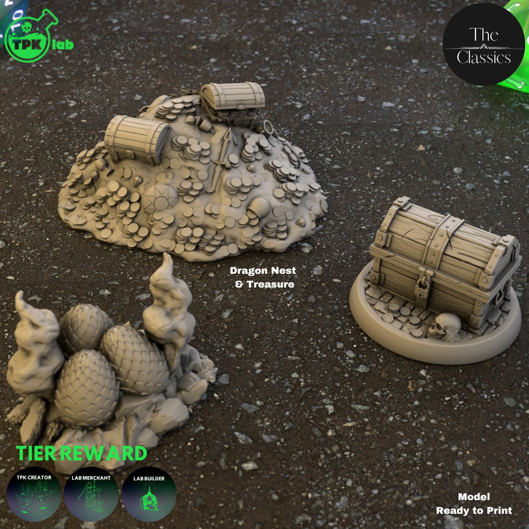 D&D Dragon Nest Scenery RPG Model Dragon Nest Scenery by TPK LAB - Etsy