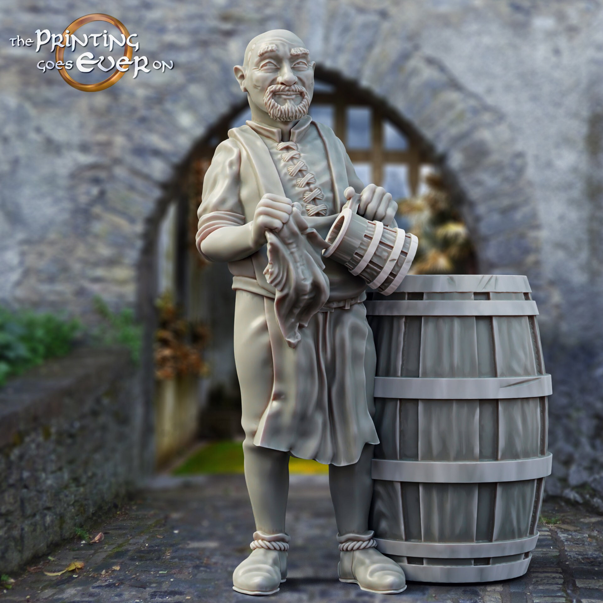 D&D Barman / Bartender NPC RPG Model Breowan by the Printing Goes Ever ...