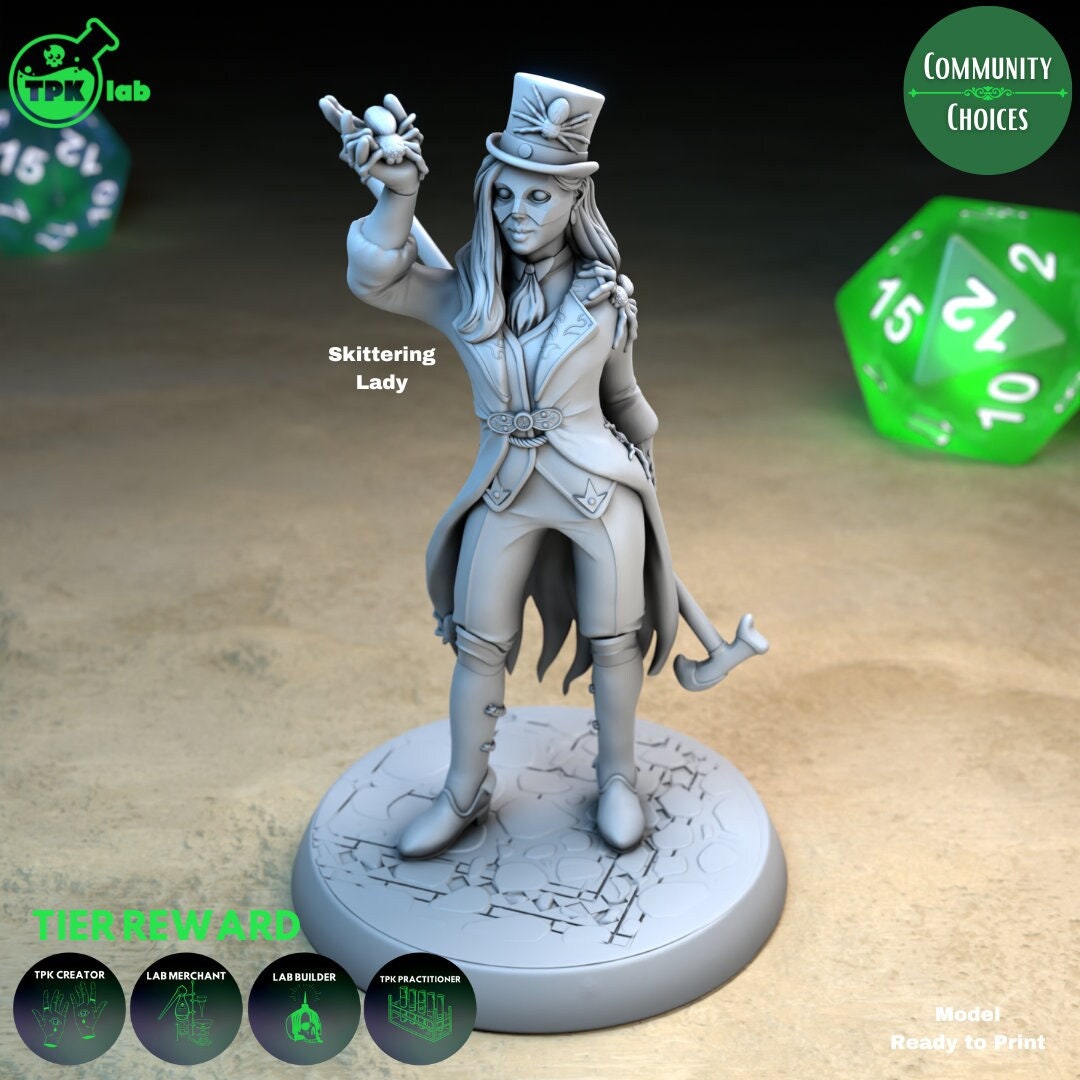 D&D Female Stage Magician RPG Model Skittering Lady by TPK LAB - Etsy ...