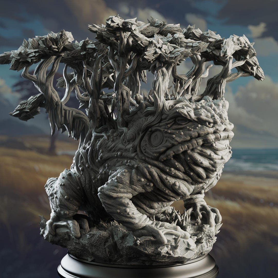 D&D Frog With Forrest | RPG Model | Beszenyok the Defiler | by DM Stash ...