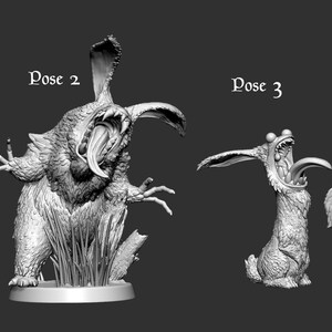 D&D Evil Rabbit Abomination RPG Model Cottontail Menaces by Mini ...