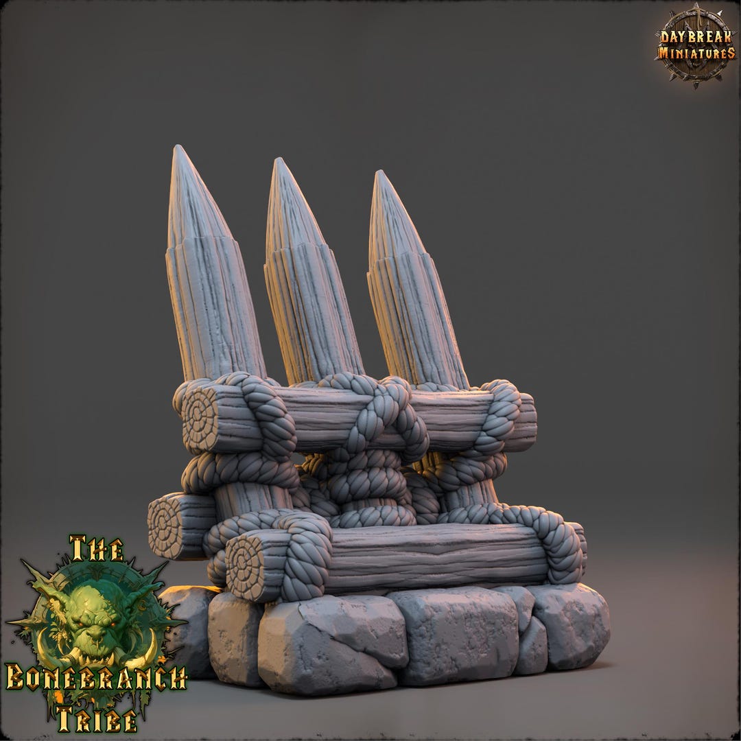 D&D Spiked Barricade | RPG Model | Bonebranch Palisades | by Daybreak ...