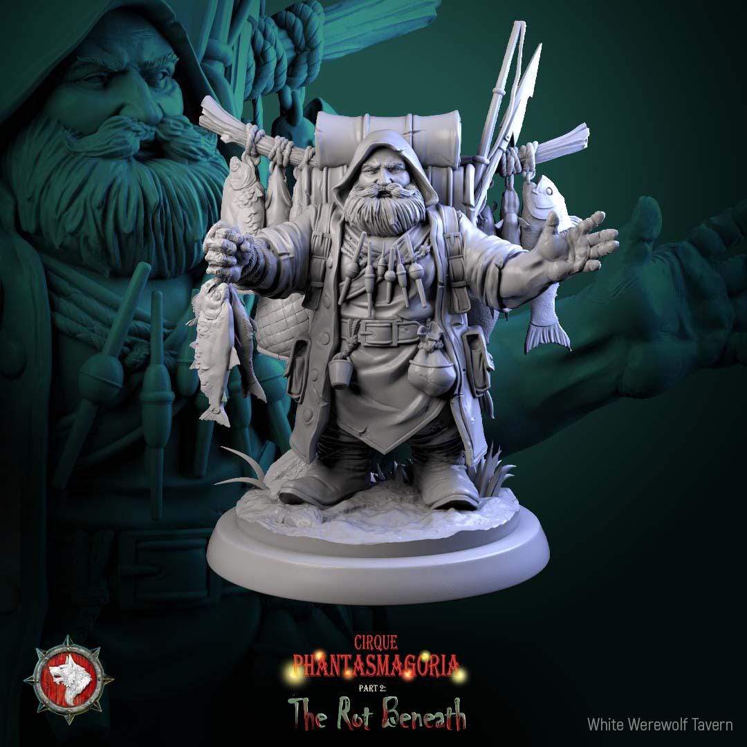 D&D Dwarf Fisherman | RPG Model | Gorvin Gristlehook, the Drift-meat ...