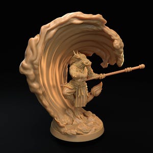 D&D Dragonborn Elemental Monk | RPG Model | by Dragon Trappers Lodge - Etsy
