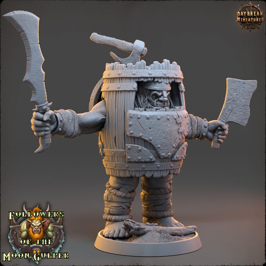 D&D Barrel Orc sneaky Boyz RPG Model Crong Badbarrel by Daybreak ...