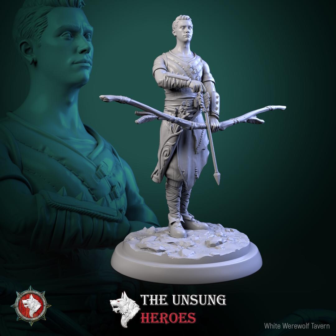 D&D Bandit Ranger | RPG Model | Roadside Bandit V1 by White Werewolf ...