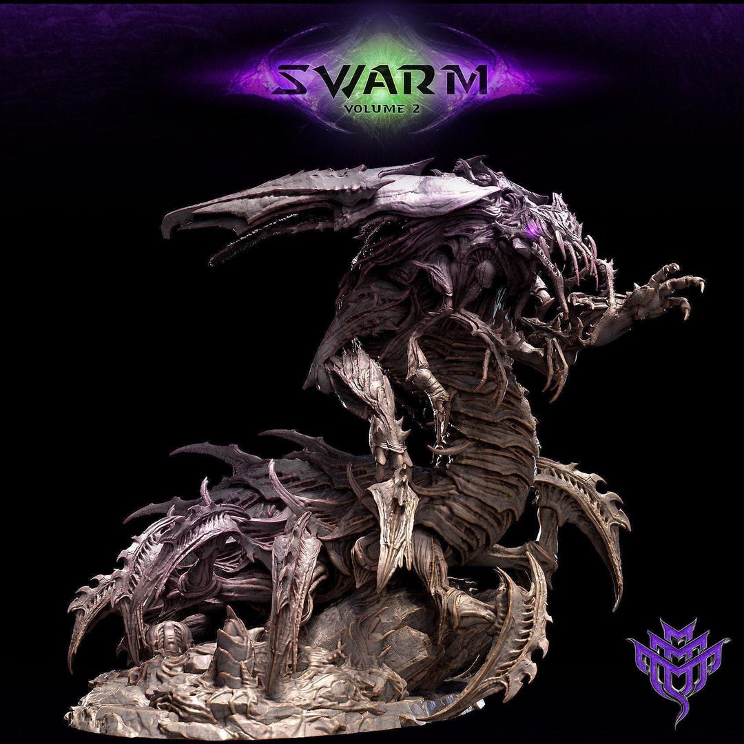 D&D Giant Centipede Broodmother | RPG Model | Swarm Queen | by Mini ...