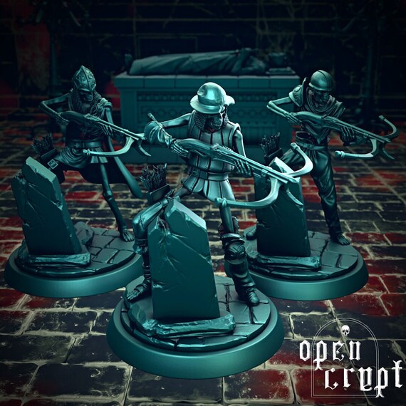 D&D Crossbow Skeletons 3 Pack RPG Model by TPK LAB - Etsy Australia