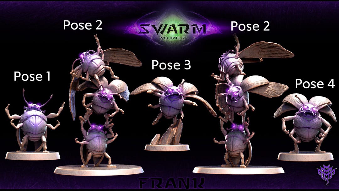 D&D Ladybug Familiars | RPG Model | Frank Ladybug Bruisers | by Mini ...