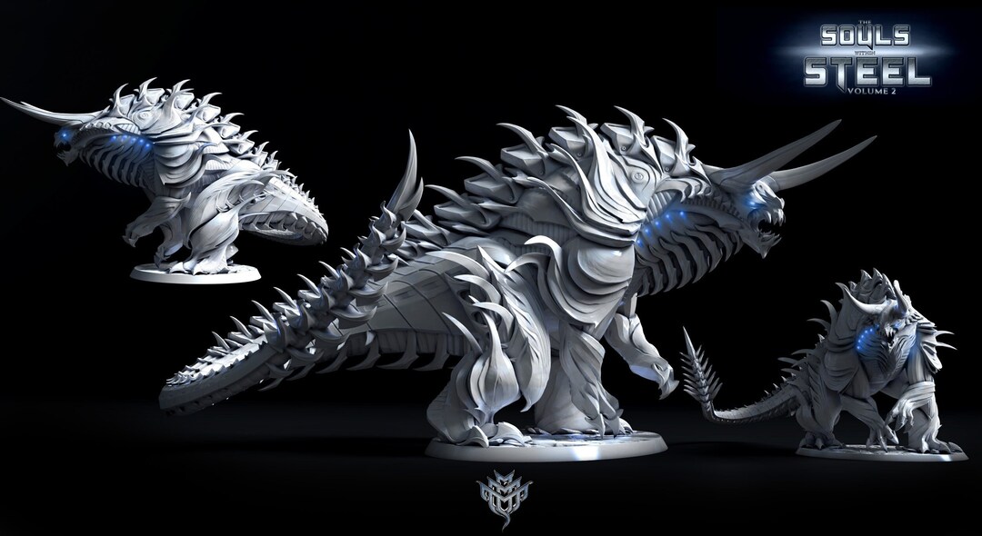 D&D / Shadowrun Cyborg Tarrasque RPG Model Tarrasque of Chromium by ...