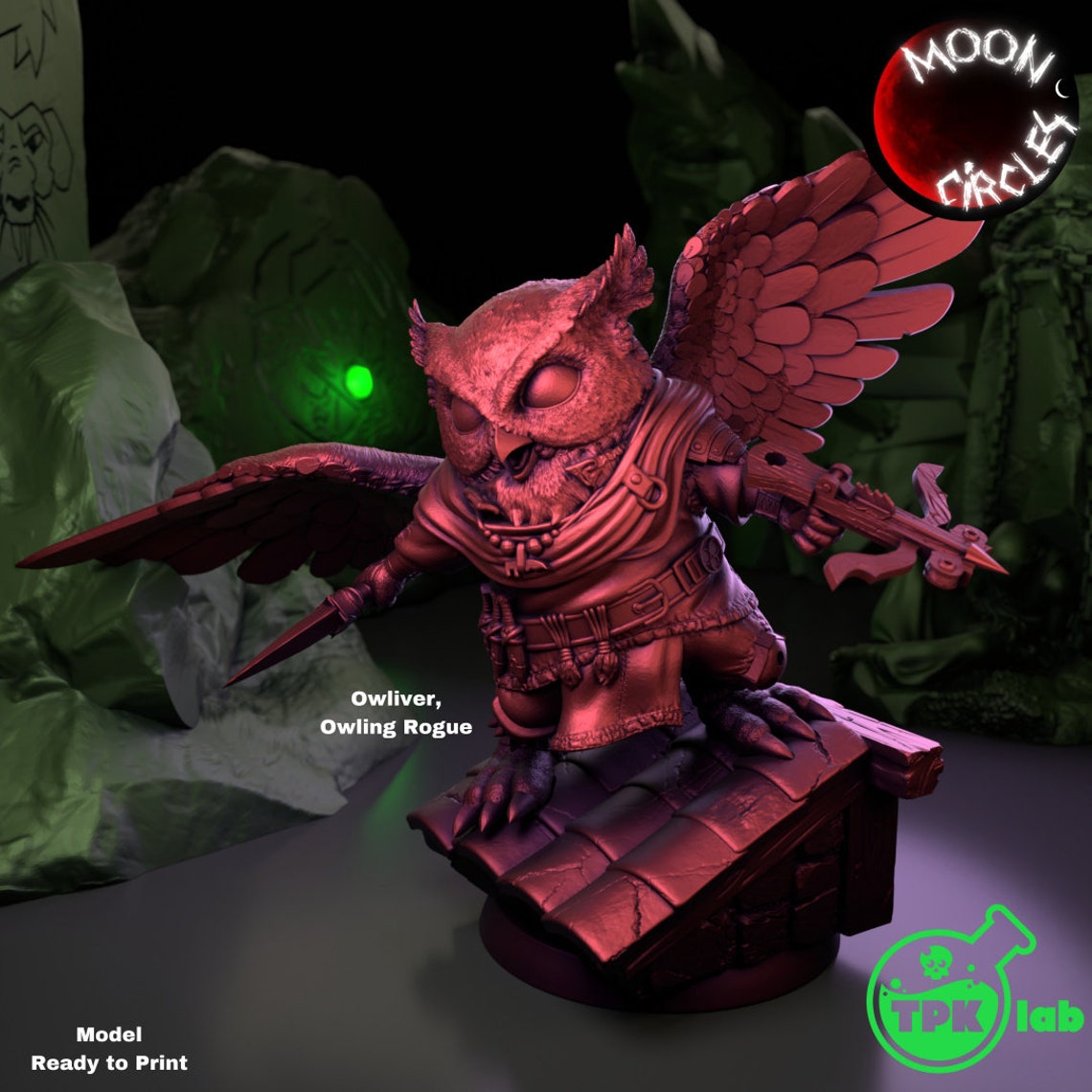 D&D RPG Model Owliver Owling Rogue by TPK LAB - Etsy Canada