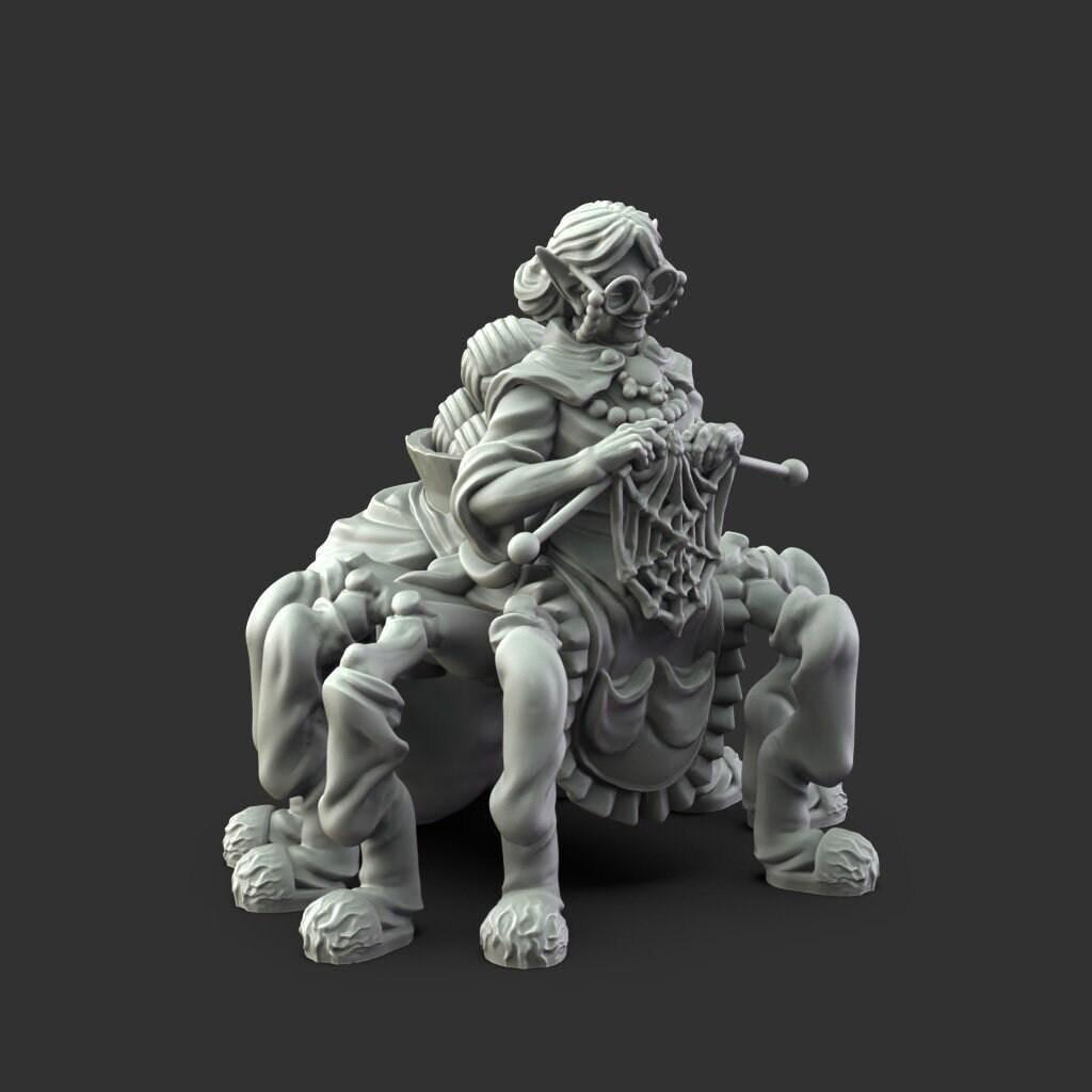 D&D Old Grandma Drider | RPG Model | Nana Drider | by Printed Obsession ...