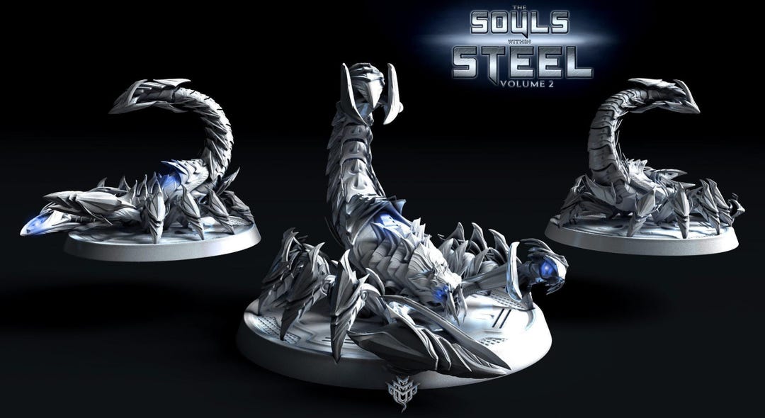 D&D / Shadowrun Cyborg Scorpion | RPG Model | Harvestman Swarf by Mini ...