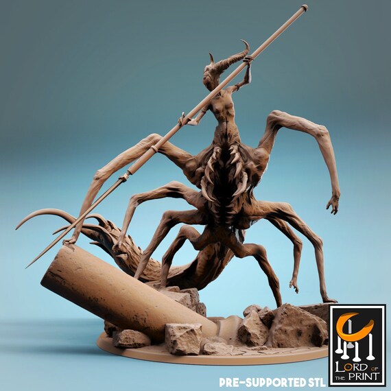 D&D Half Spider / Chaos Witch RPG Model Mistress of - Etsy