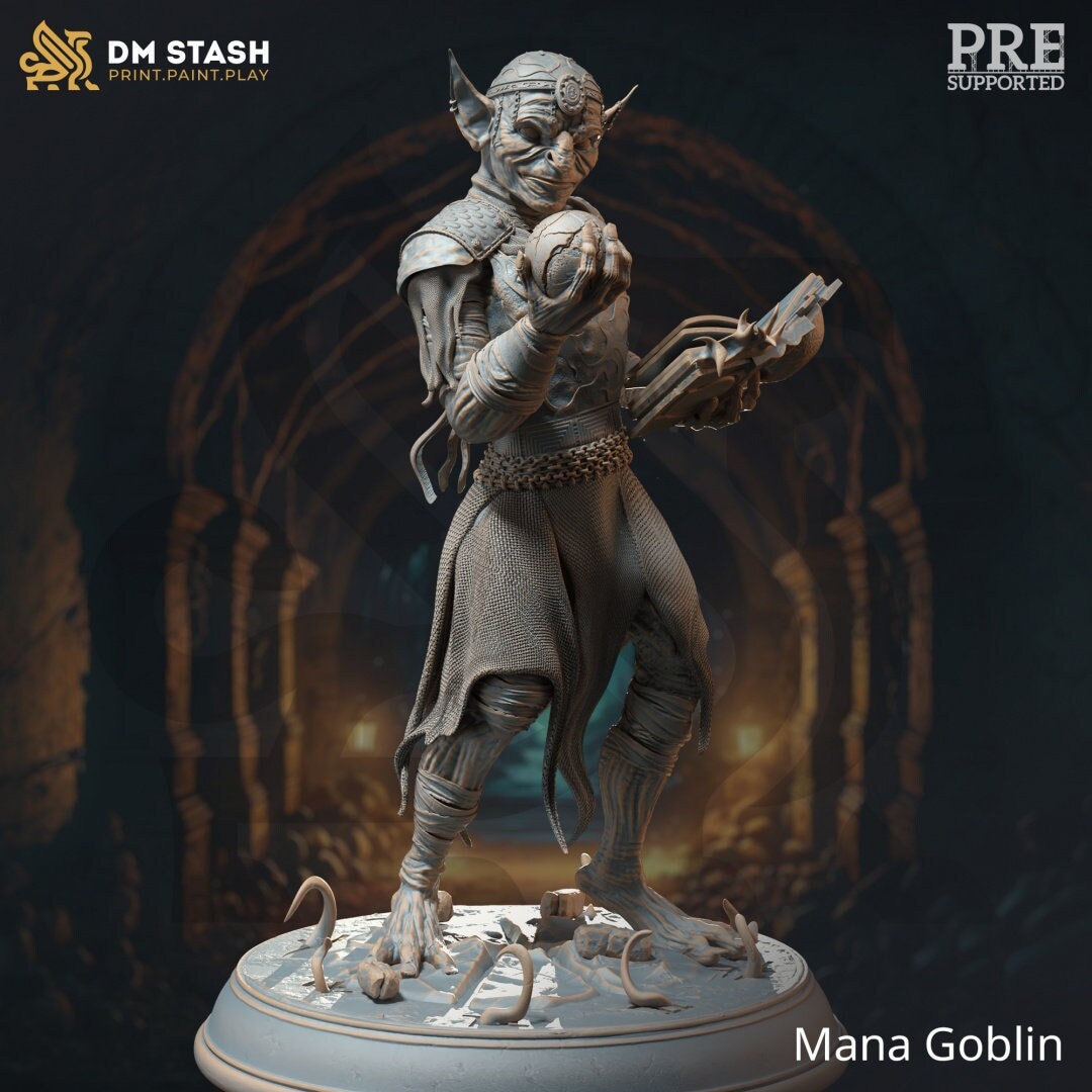 D&D Goblin Sorcerer RPG Model Mana Goblin Sorcerer by DM Stash - Etsy
